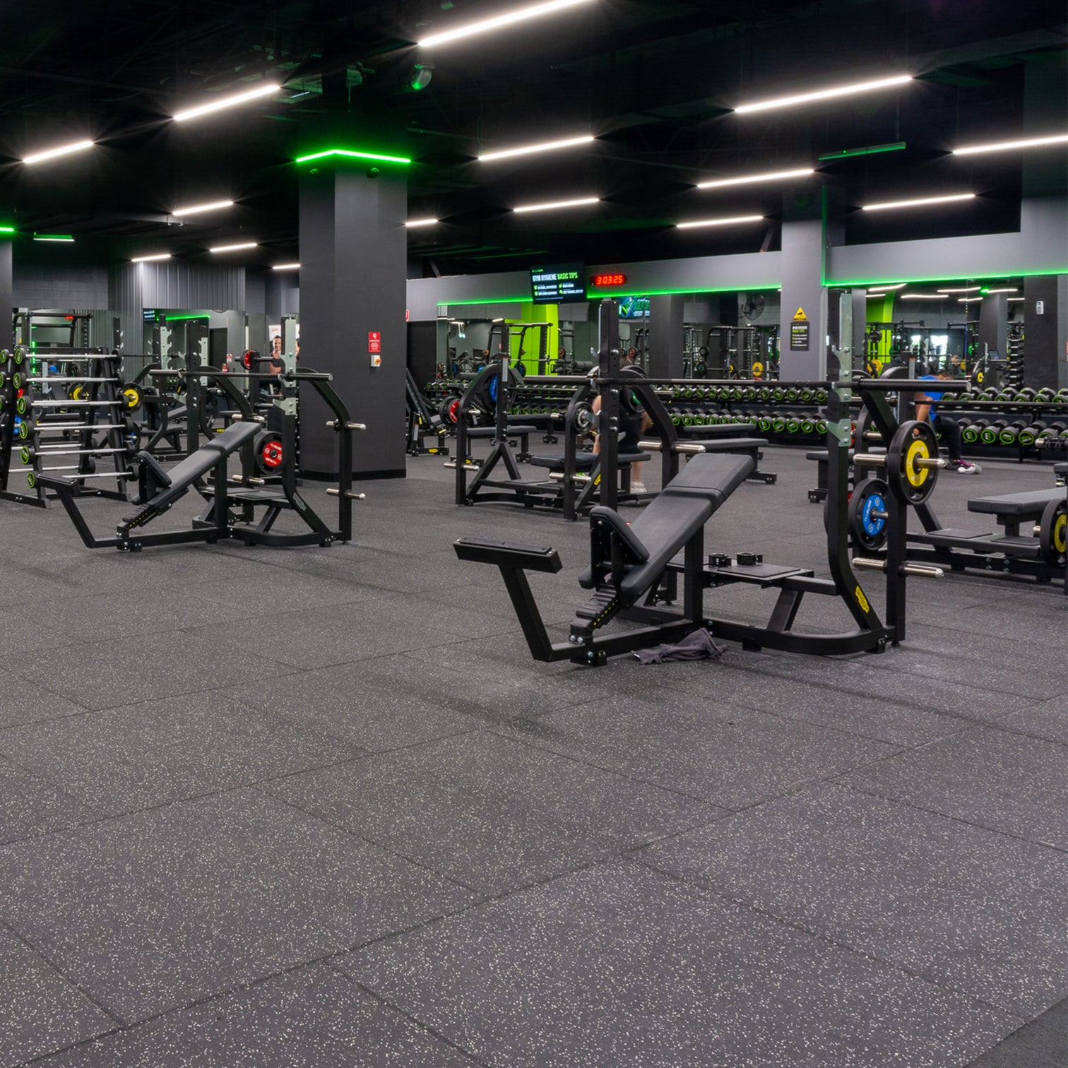 Australian Made A1 Rubber Floor Tile 10mm